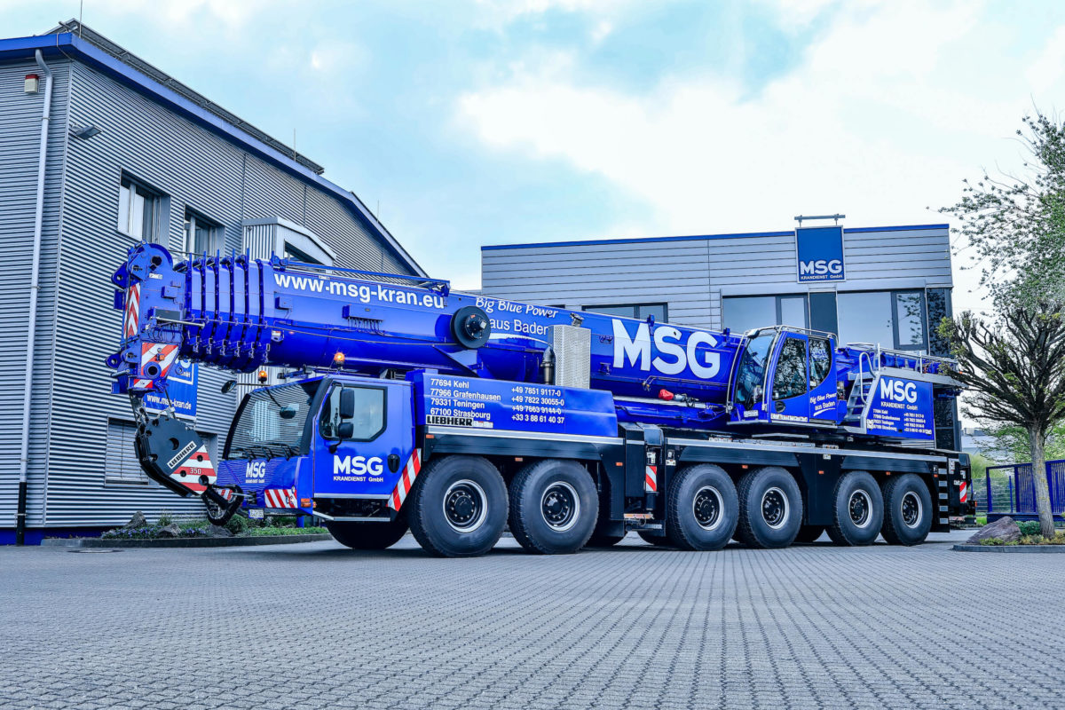 Fuhrpark: Von unserem 40t-Mobilkran bis zum 750t-Kraftpaket | MSG ...