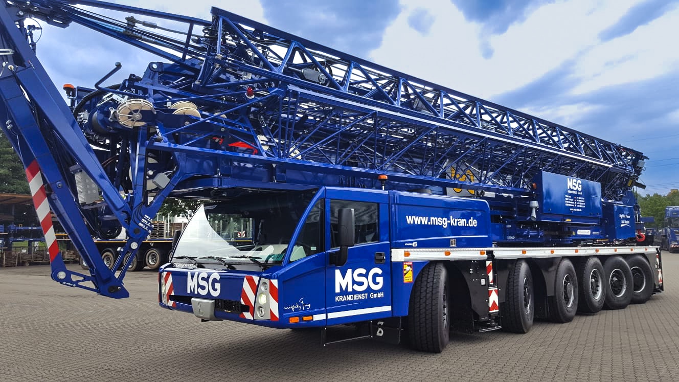 Fuhrpark: Von unserem 40t-Mobilkran bis zum 750t-Kraftpaket | MSG ...